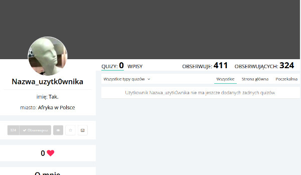 Ocenianie profili! ~ @Nazwa_uzyt0wnika | sameQuizy