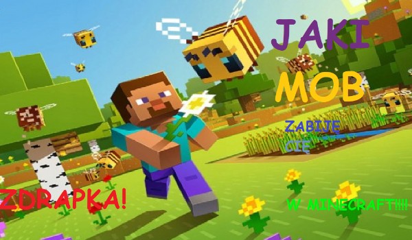 JAKI MOB ZABIJĘ CIE W MINECRAFT !!!! ZDRAPKA! | sameQuizy